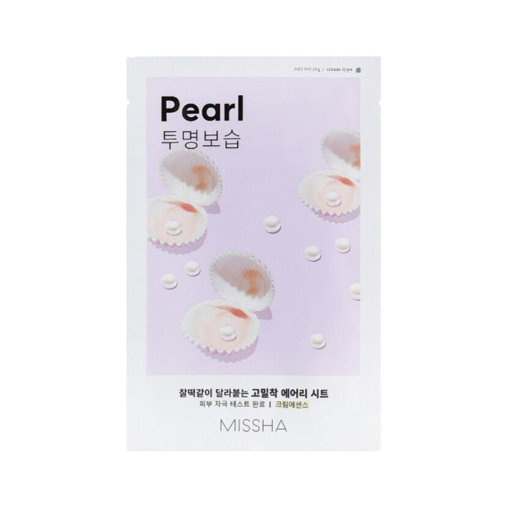 Missha Airy Fit Pearl Face Sheet Mask K-beauty Korean Skincare UK ...